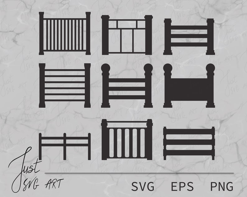 Fence - Fences - Fence SVG - Fences Silhouette - Fence Silhouette ...