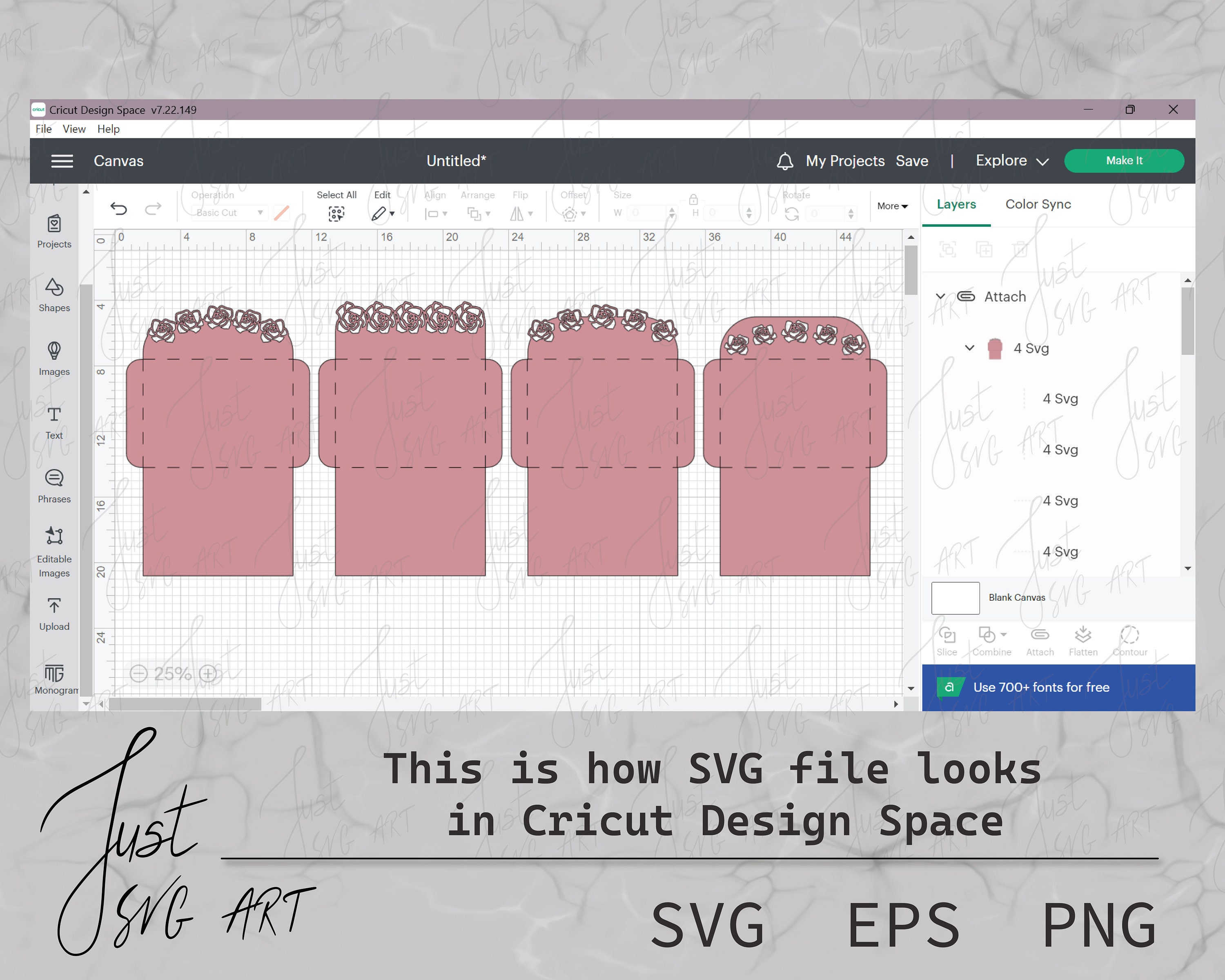 Simple Envelope Template 5.2x7.2 in Decorative Envelopes Envelope ...