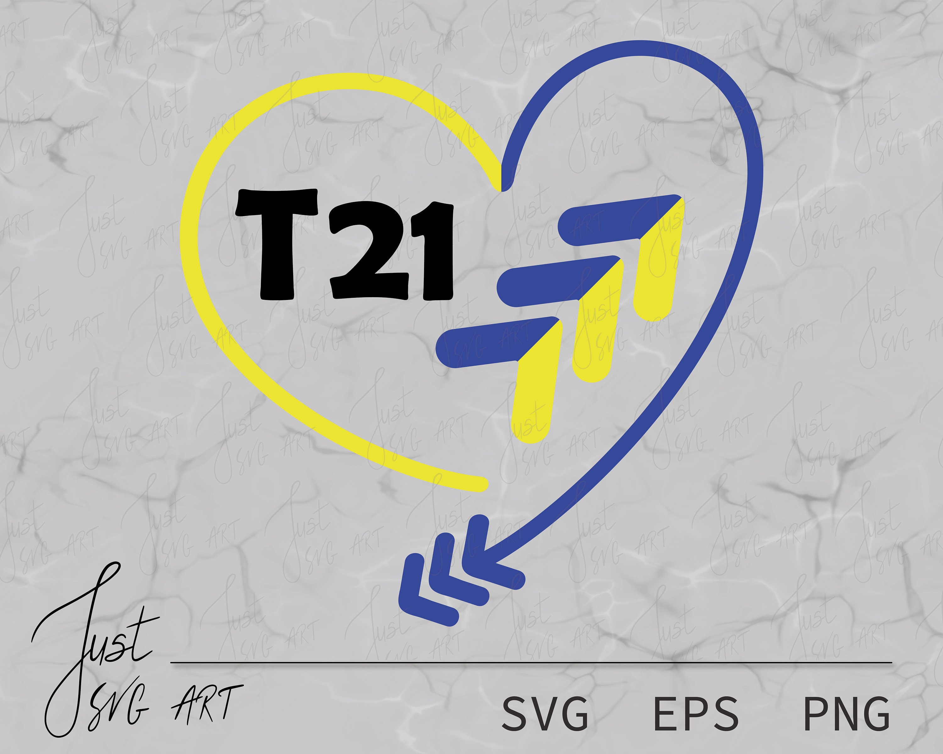 T 21 Down Syndrome Logo