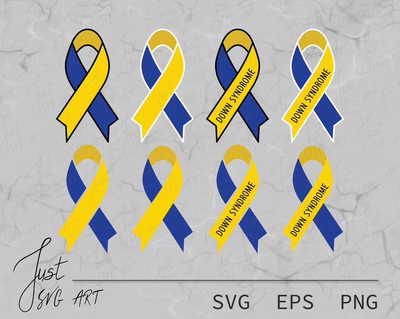 Down Syndrome Awareness Ribbon SVG - Down Syndrome SVG - Down Syndrome ...