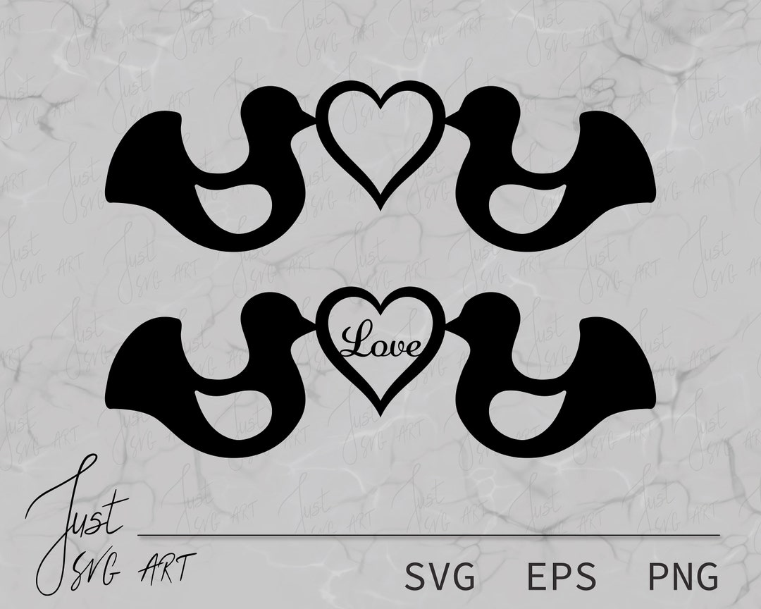Love Birds Svg – Love Birds Png – Couple T-shirt Designs – Birds Svg ...