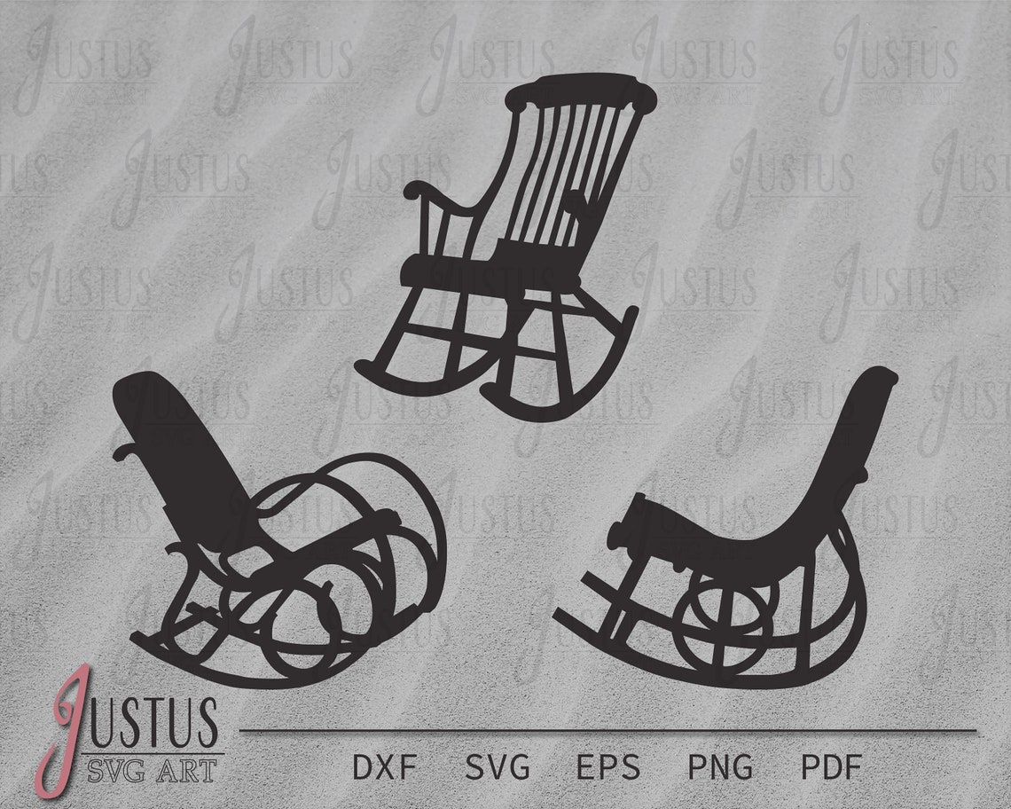 Rocking Chair Rocking Chair SVG Rocking Chair Silhouette | Etsy