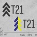 T21 Arrows SVG - Down Syndrome SVG - Down Syndrome Awarness SVG - T21 ...