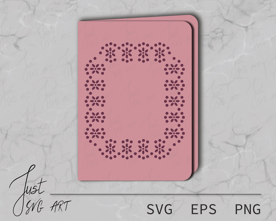 Card SVG - Vintage Card Template 5“x7“ - Vintage Card Bi-fold - Vintage ...