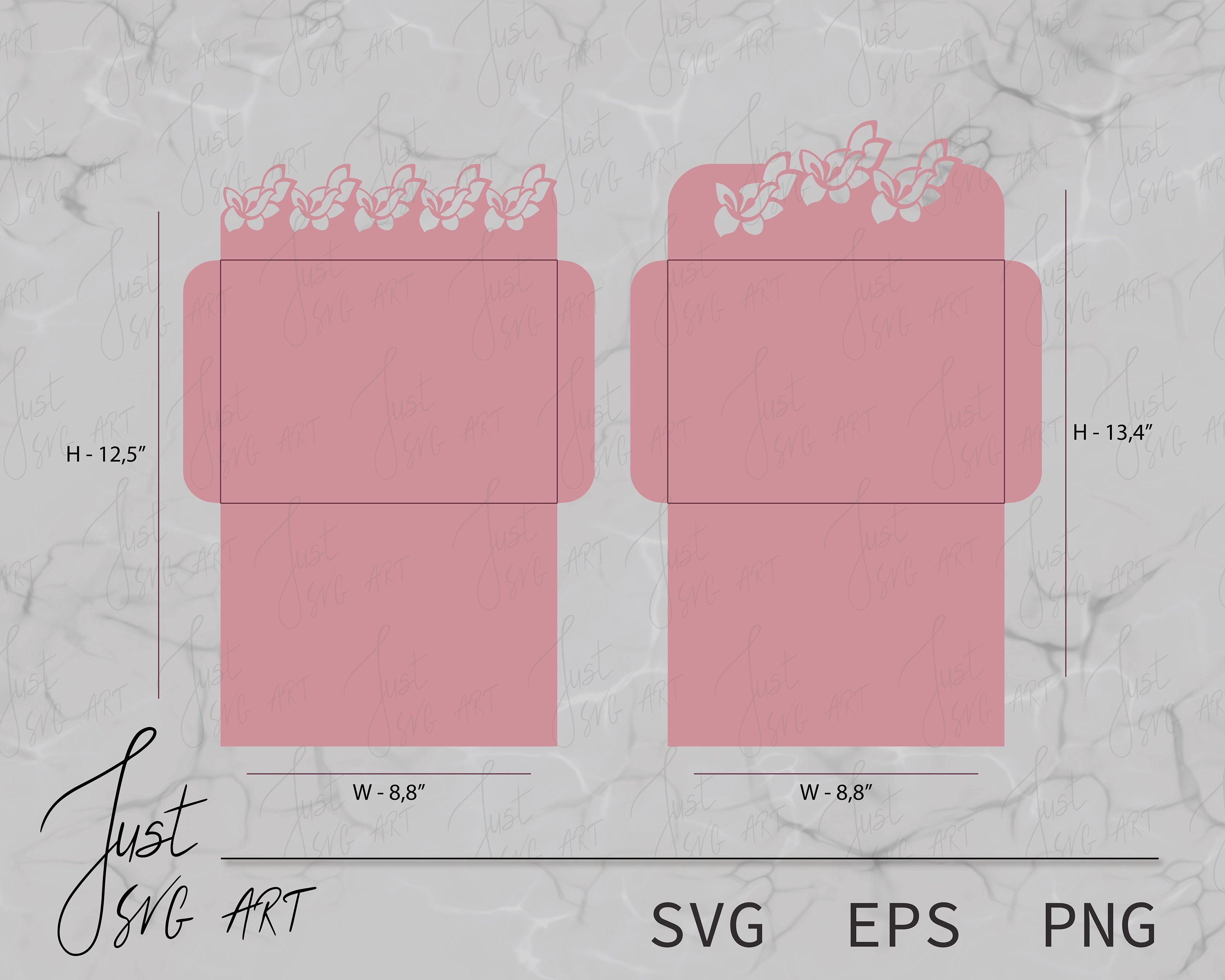 Simple Envelope Template 5.2x7.2in Decorative Envelopes - Etsy