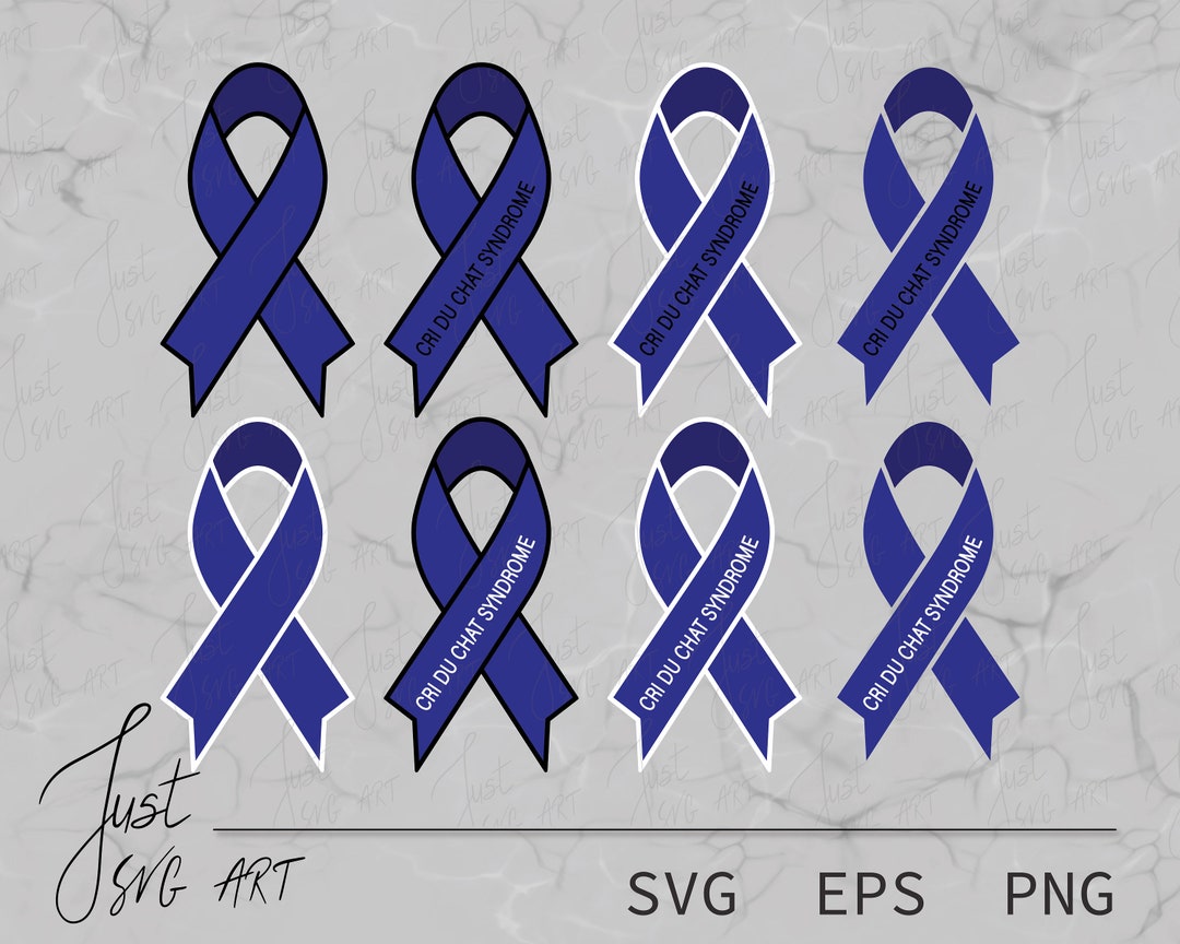 Cri Du Chat Syndrome Awareness Ribbon – SVG – EPS – PNG – Cri Du Chat ...