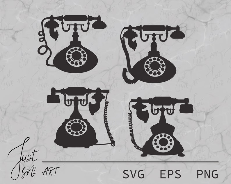Vintage Telephone Vintage Telephone SVG Telephone SVG - Etsy