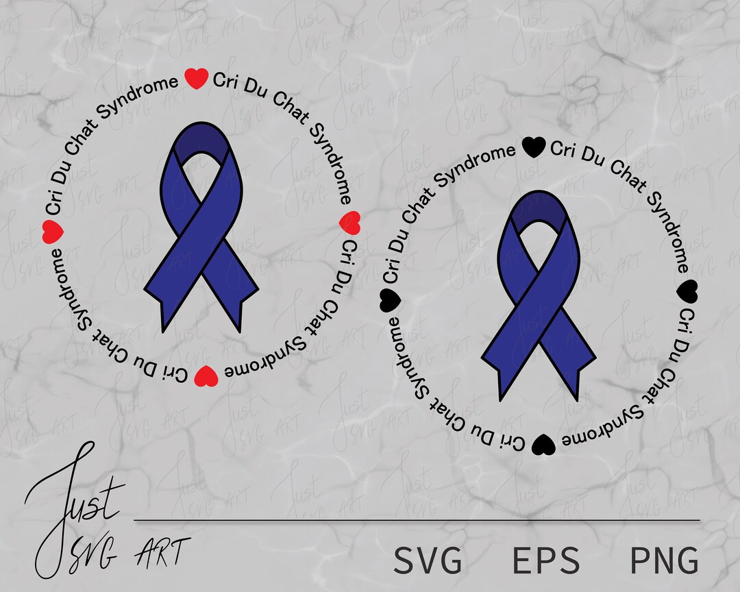 Cri Du Chat Syndrome Awareness Ribbon – SVG – EPS – PNG – Cri Du Chat ...