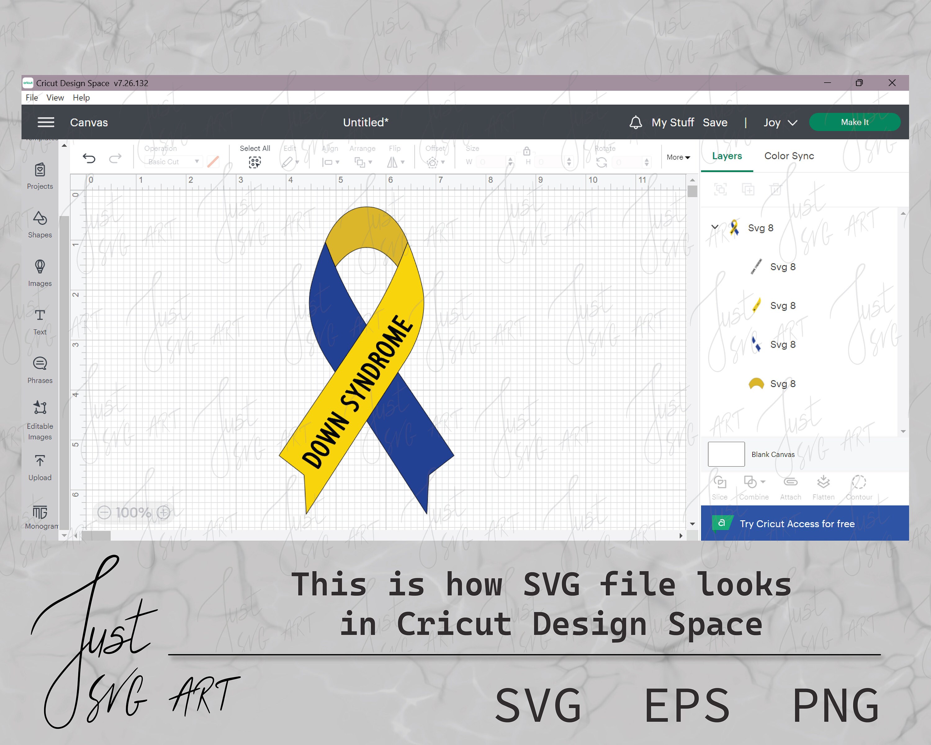Down Syndrome Awareness Ribbon SVG - Down Syndrome SVG - Down Syndrome ...