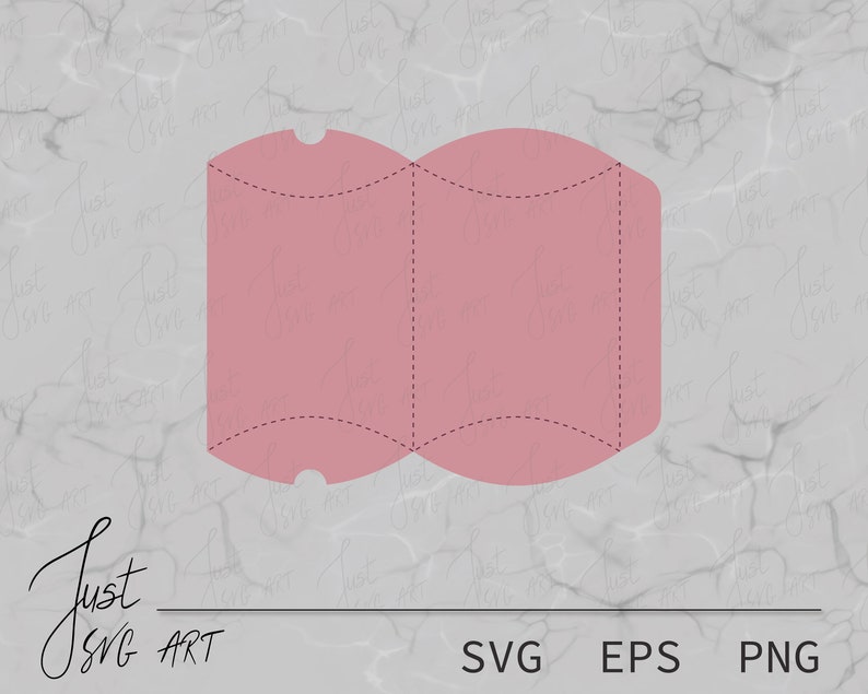 Pillow Box Template - Simple Box Template - Gift Box Template - Favor ...