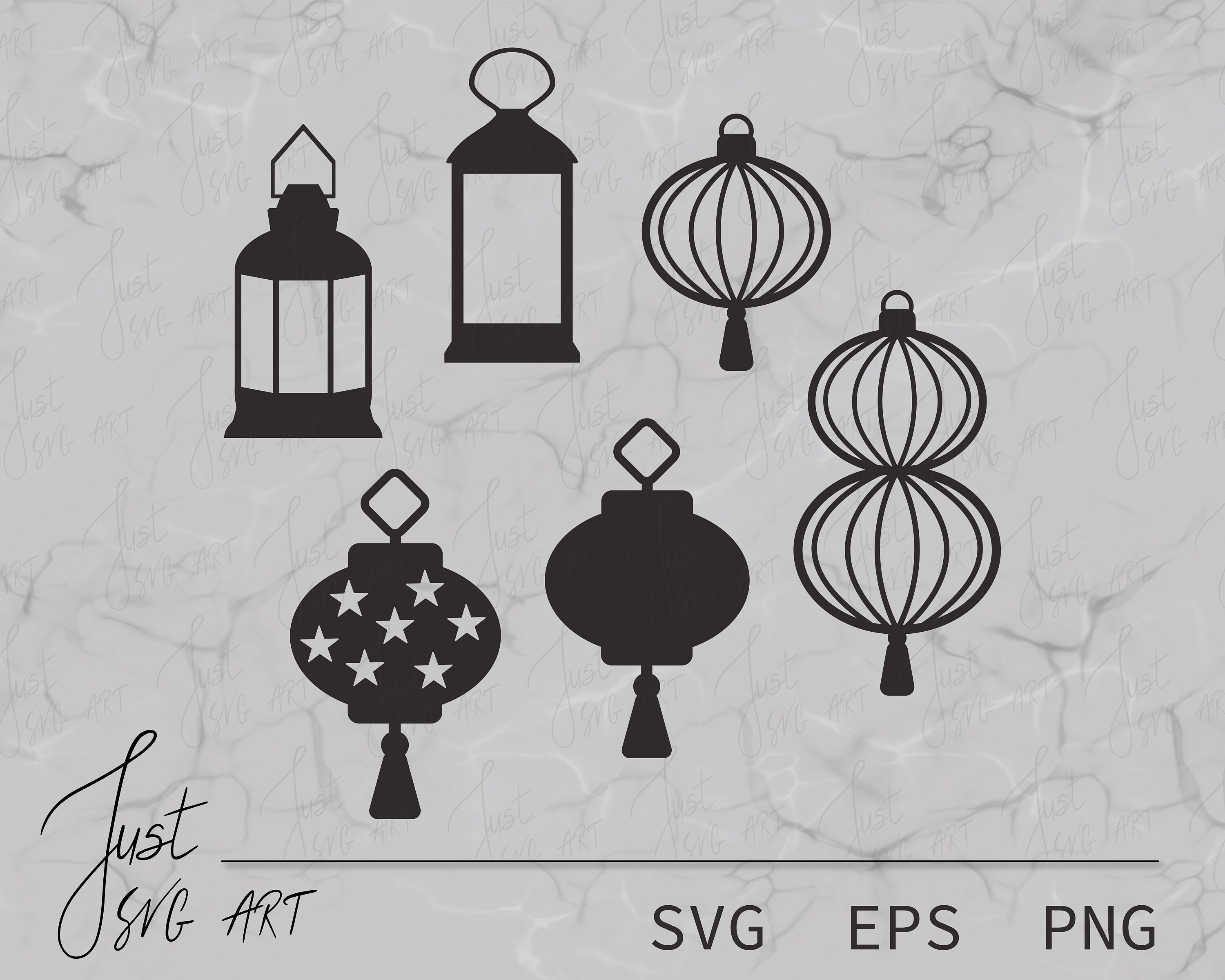 Lights SVG Lanterns SVG Christmas Lights SVG Decorative Lights Svg ...