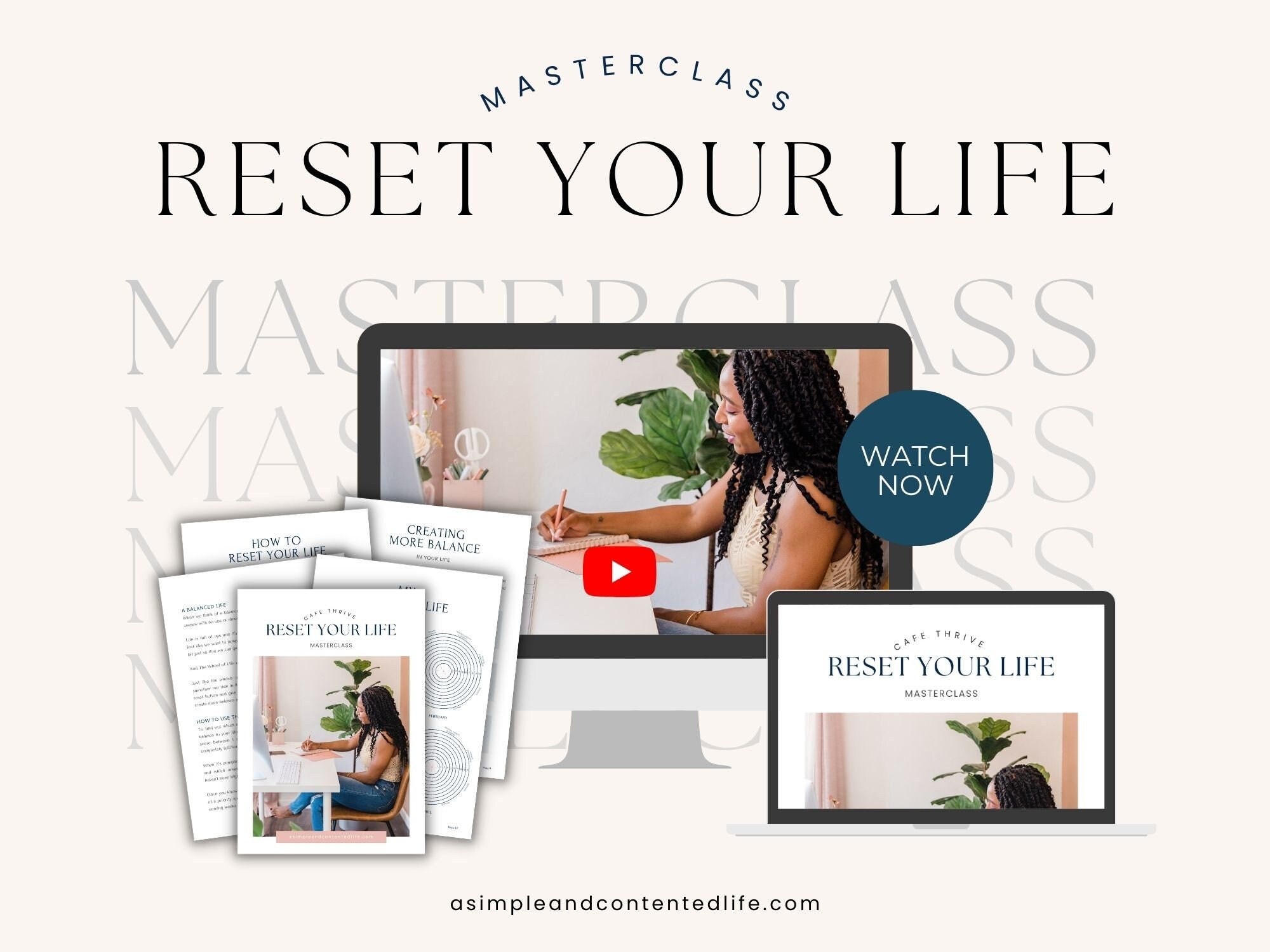 Life Reset Masterclass, Wheel of Life Planner, Wheel of Life Worksheet, Wheel of Life Printable ...