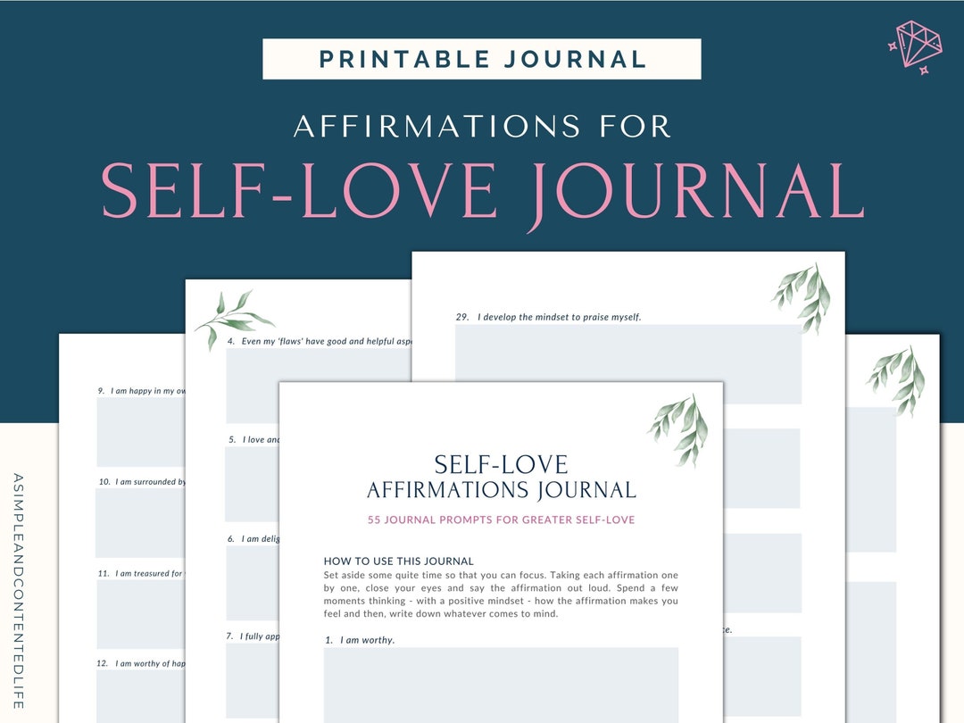 Affirmations Journal, Self Love Journal, Positive Affirmations ...