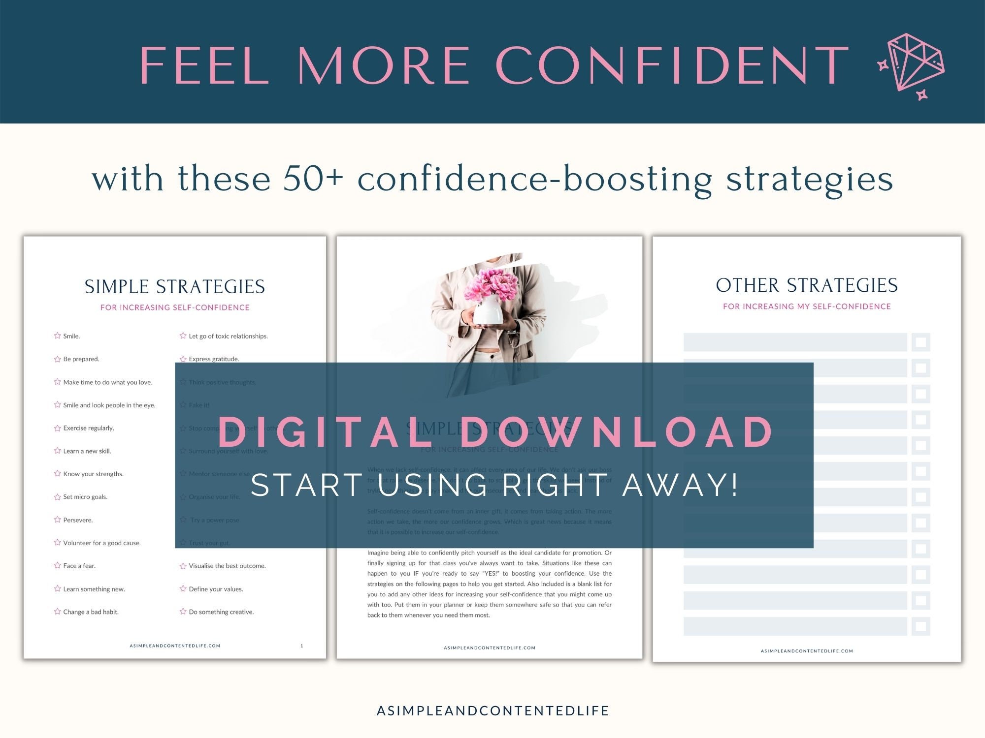 Self Confidence Cheatsheet, Self Confidence Planner, Self Esteem ...