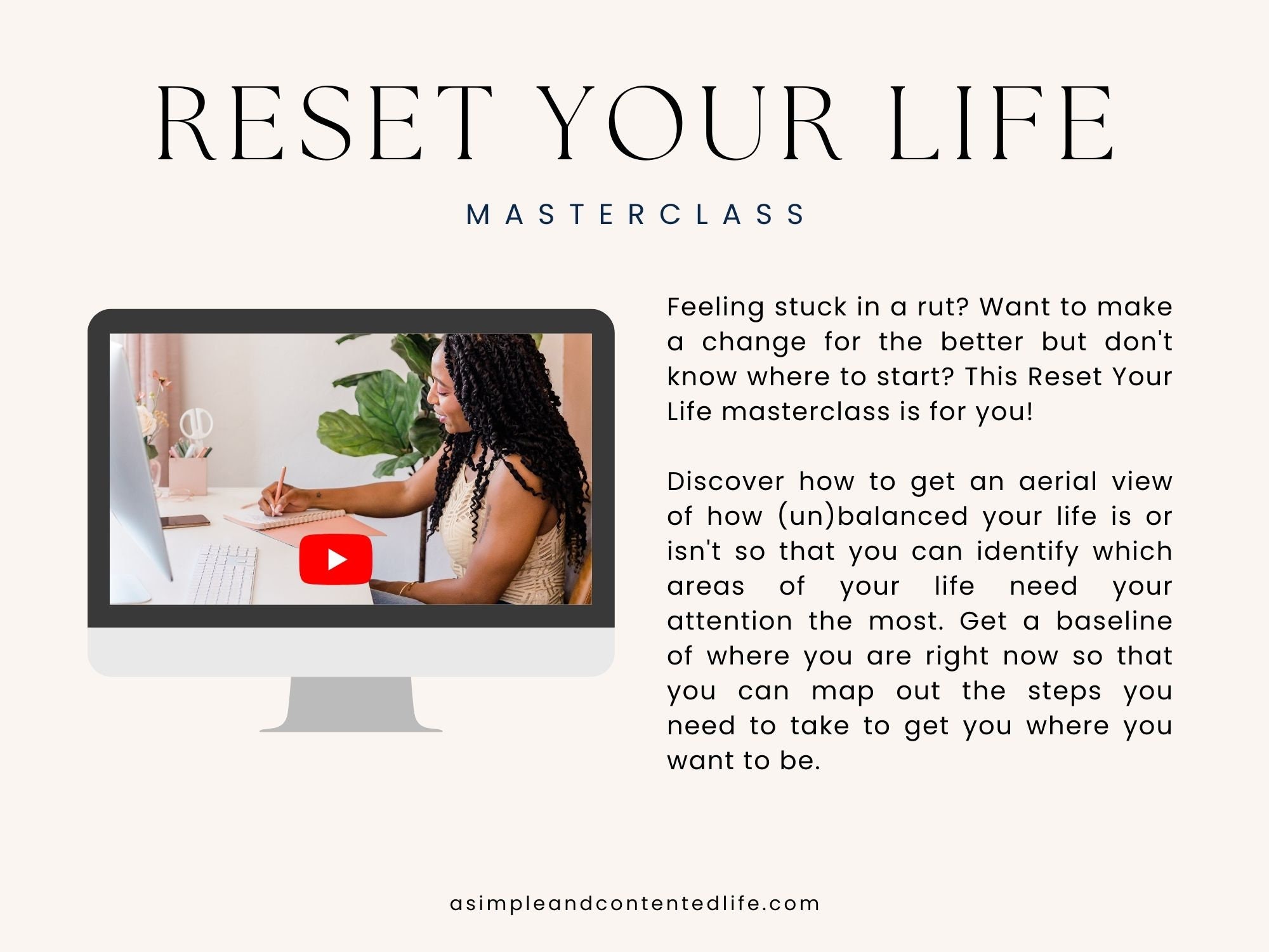 Life Reset Masterclass, Wheel of Life Planner, Wheel of Life Worksheet, Wheel of Life Printable ...