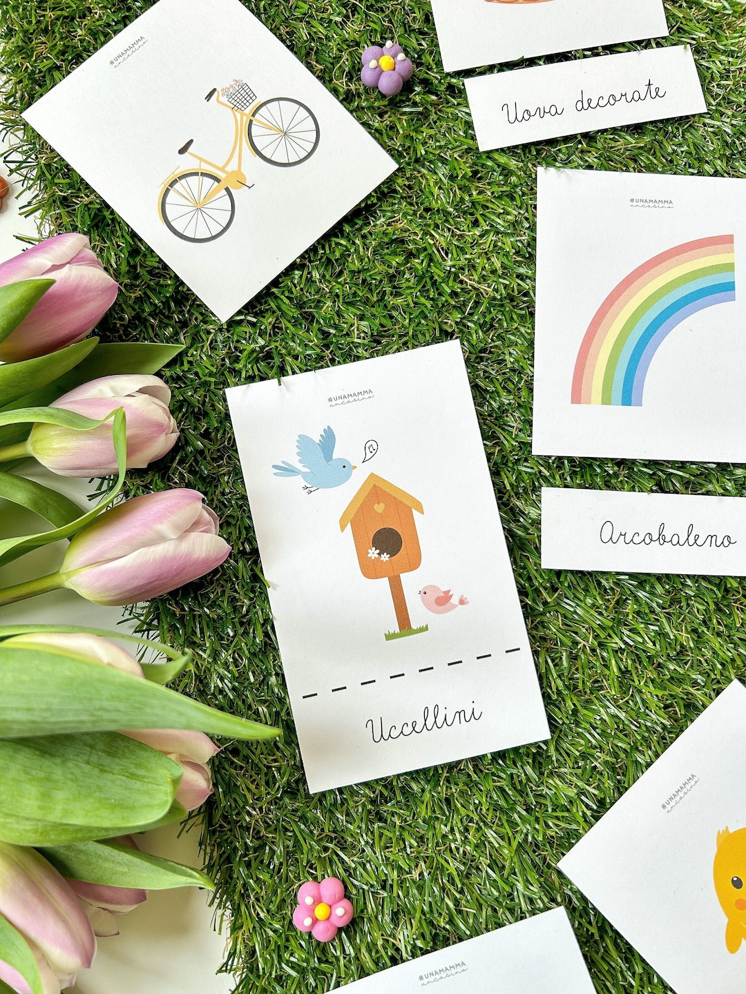 Spring Flash Cards, Nomenclature Cards, Theme Cards, Digital File ...