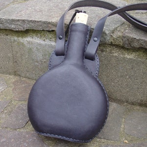 500 Ml Medieval Leather Bottle - Historical Leather Flask - Medieval ...