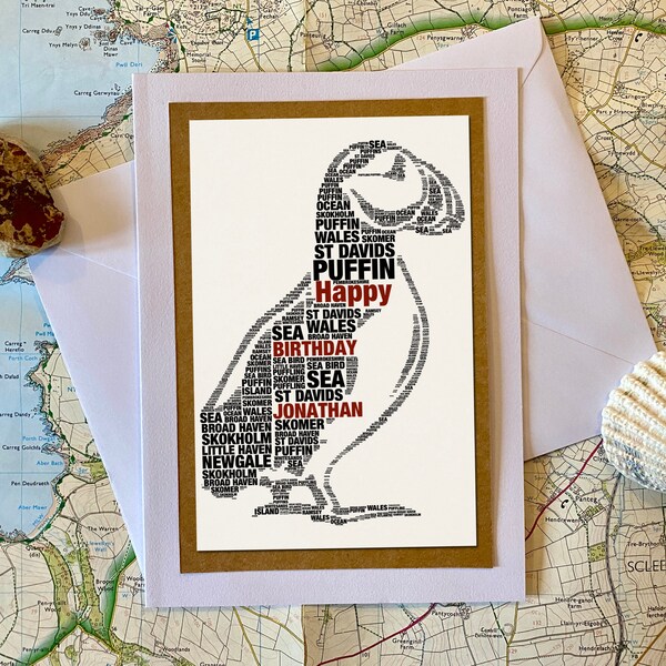 Puffin Thank You Card - Etsy
