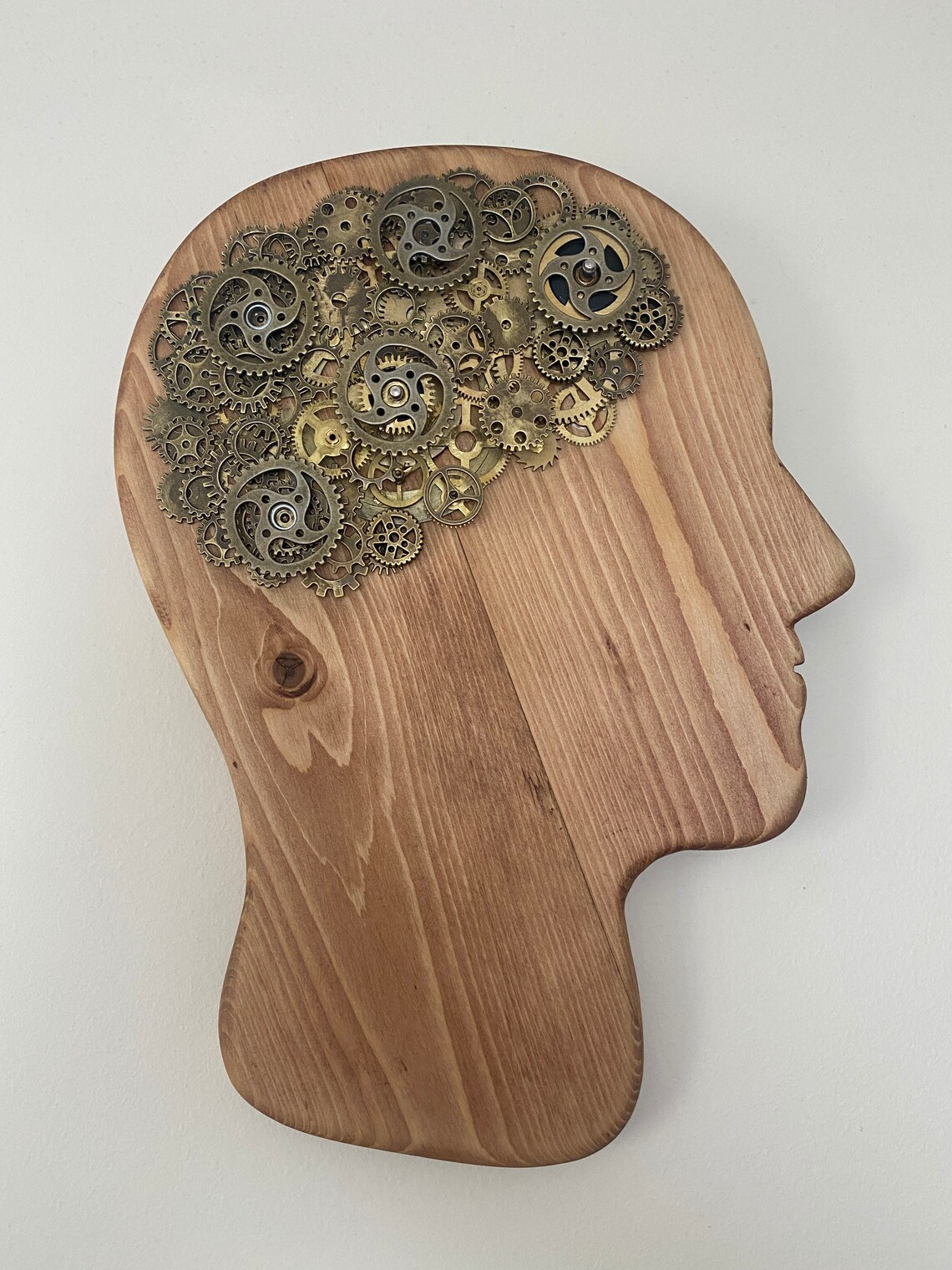 Steampunk Head Cogs and Gears Home Decor Wall Hanging - Etsy
