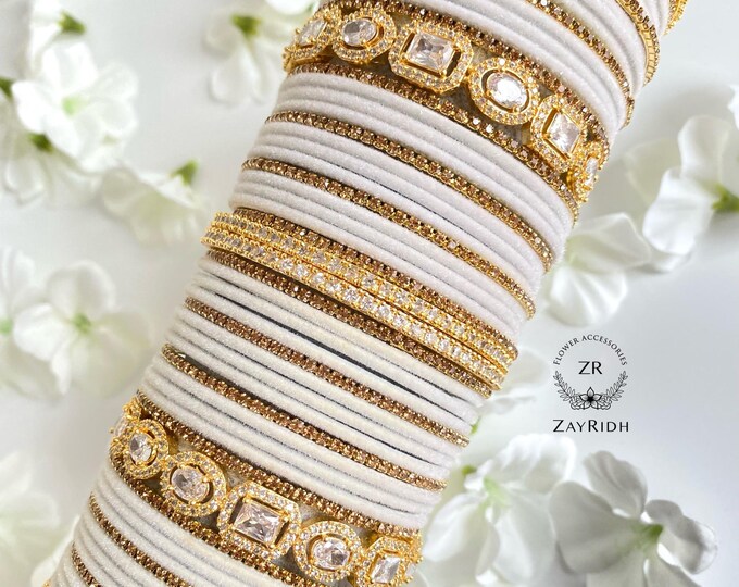 Gold Asian Indian Bridal Bangles Set | Traditional Desi Gold Bangle ...
