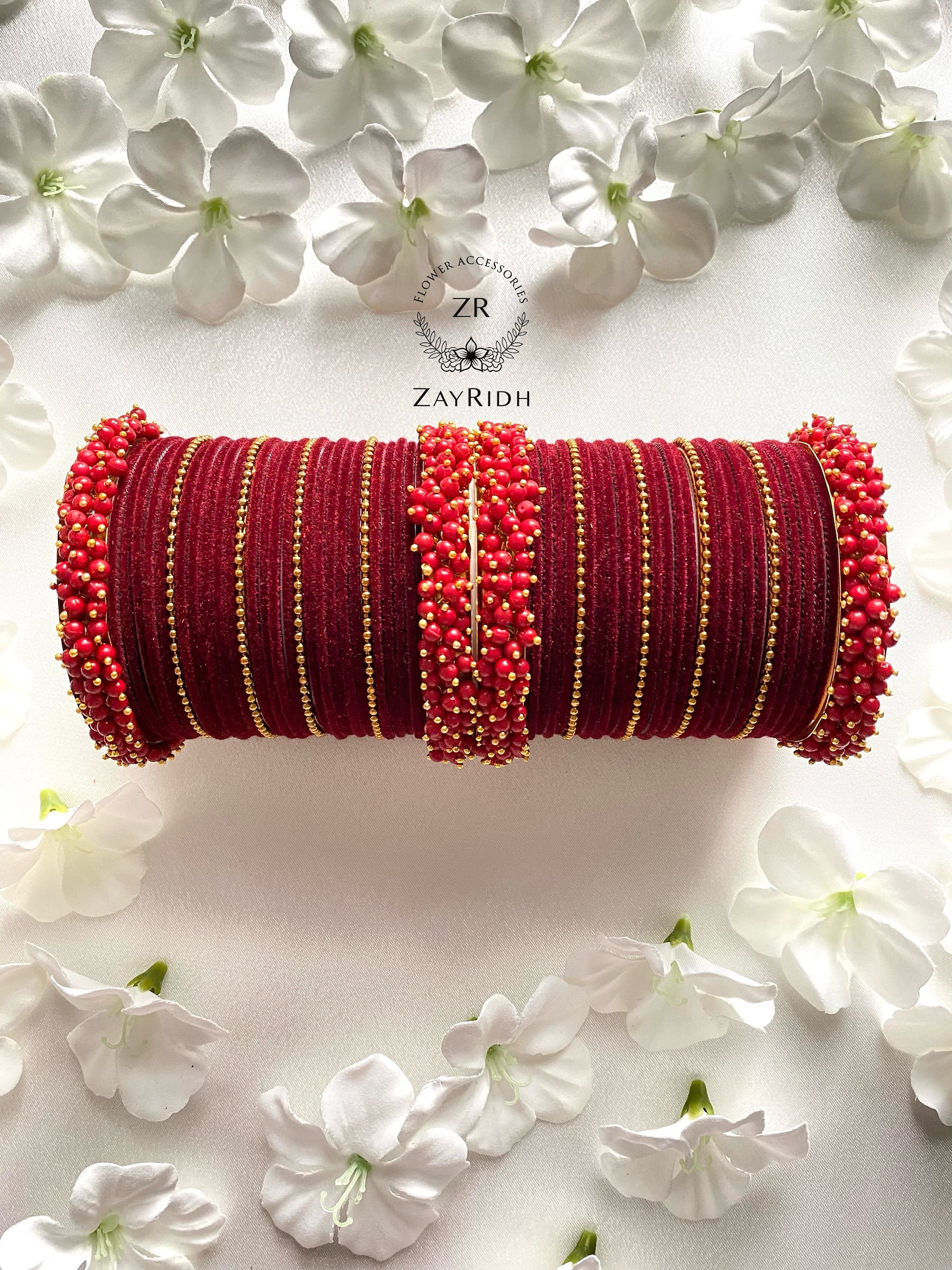Indian Asian Pakistani Maroon Bridal Party Bangle Set, Churiya Chudi ...