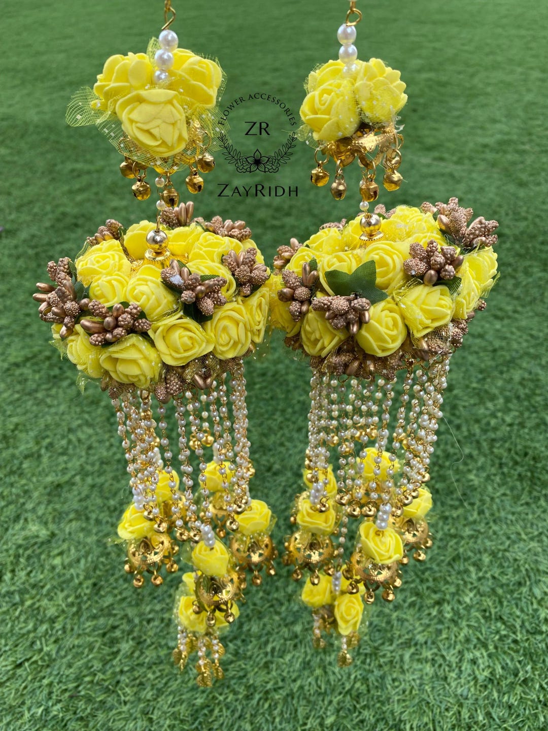 Yellow Asian Bridal Flower Kaleera | Asian Indian Bridal Flower Kalera ...