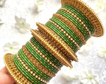 Indian Asian Pakistani Pink Bridal Party Bangle Set Churiya - Etsy