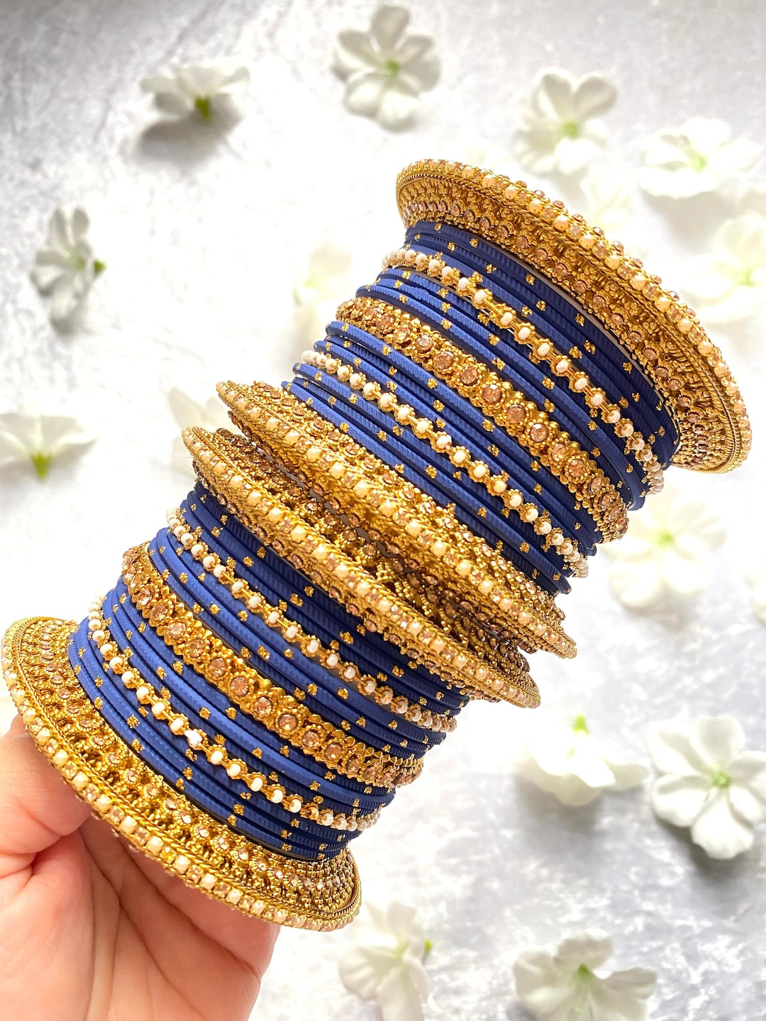 Indian Asian Pakistani Blue Bridal Party Bangle Setchuriya - Etsy