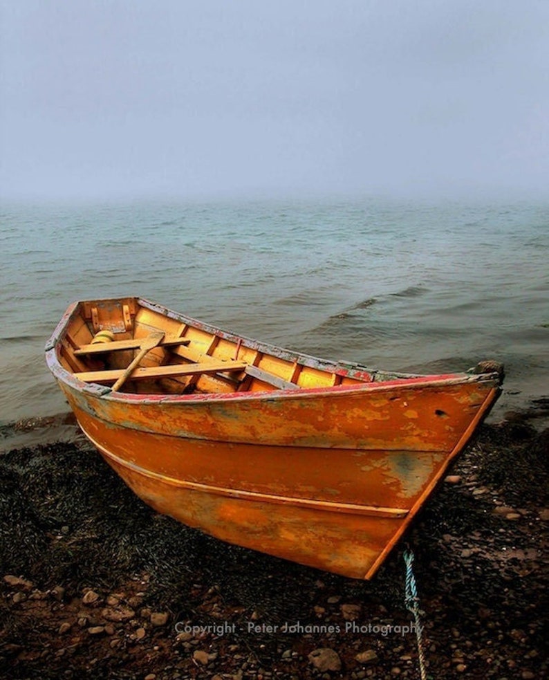 Yellow Dory - Photographed in the Fishing Maritime Island of Grand ...