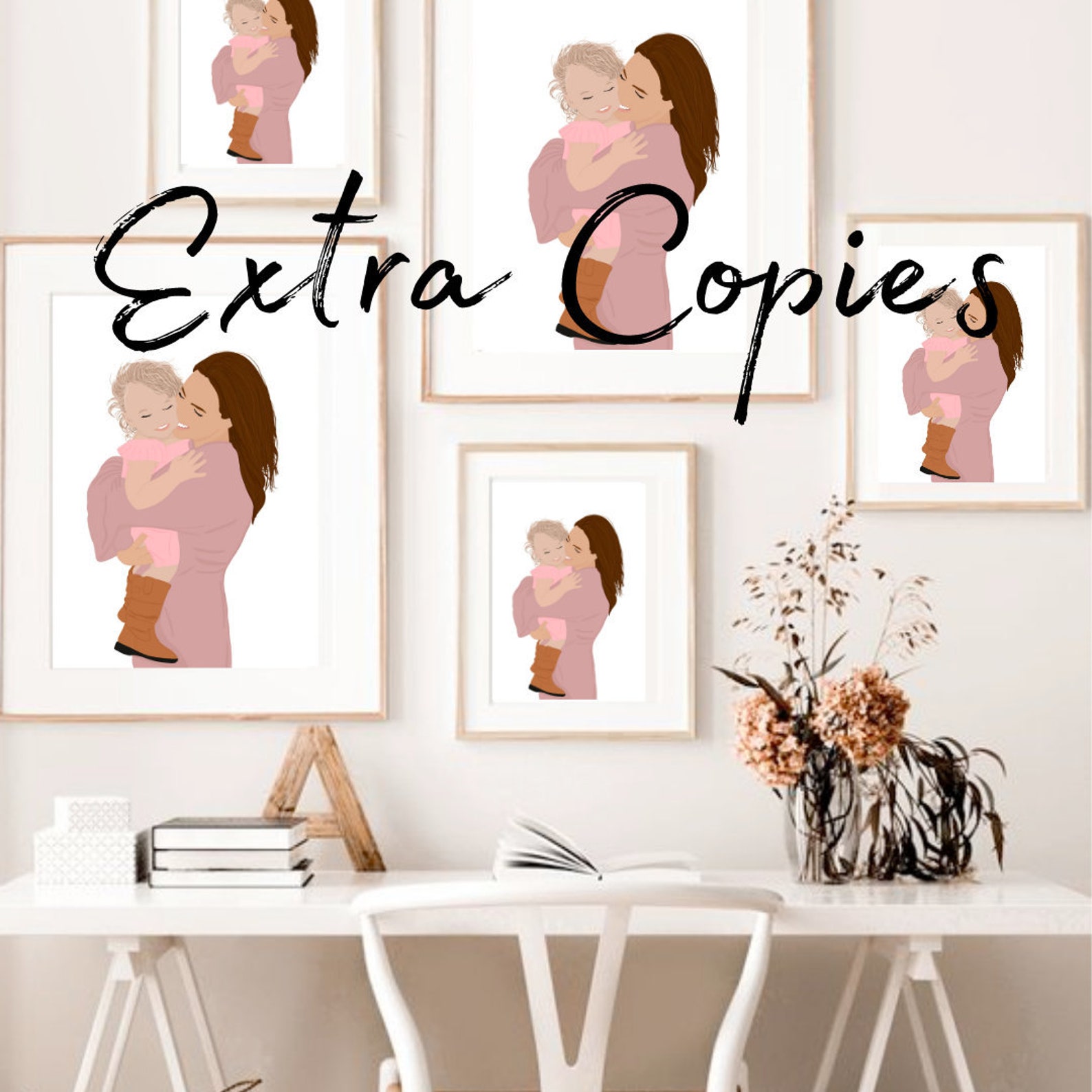 Extra Copies of Illustrated Custom - Etsy Italia