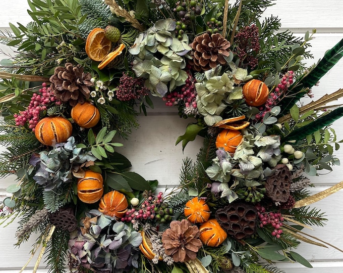 Pre Order Luxury Christmas Wreath - Etsy UK