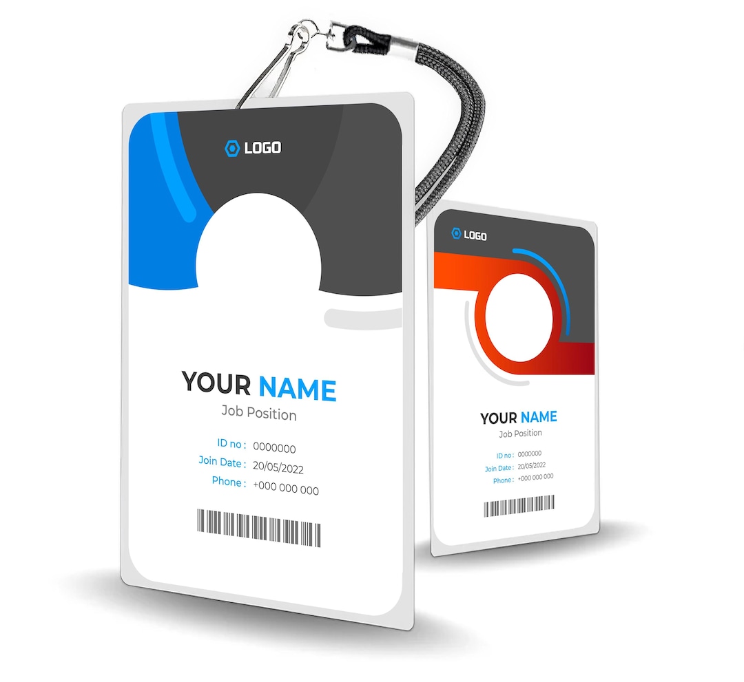 Personalized PVC Photo ID Badge Card | Custom Photo ID Badge | Custom ...