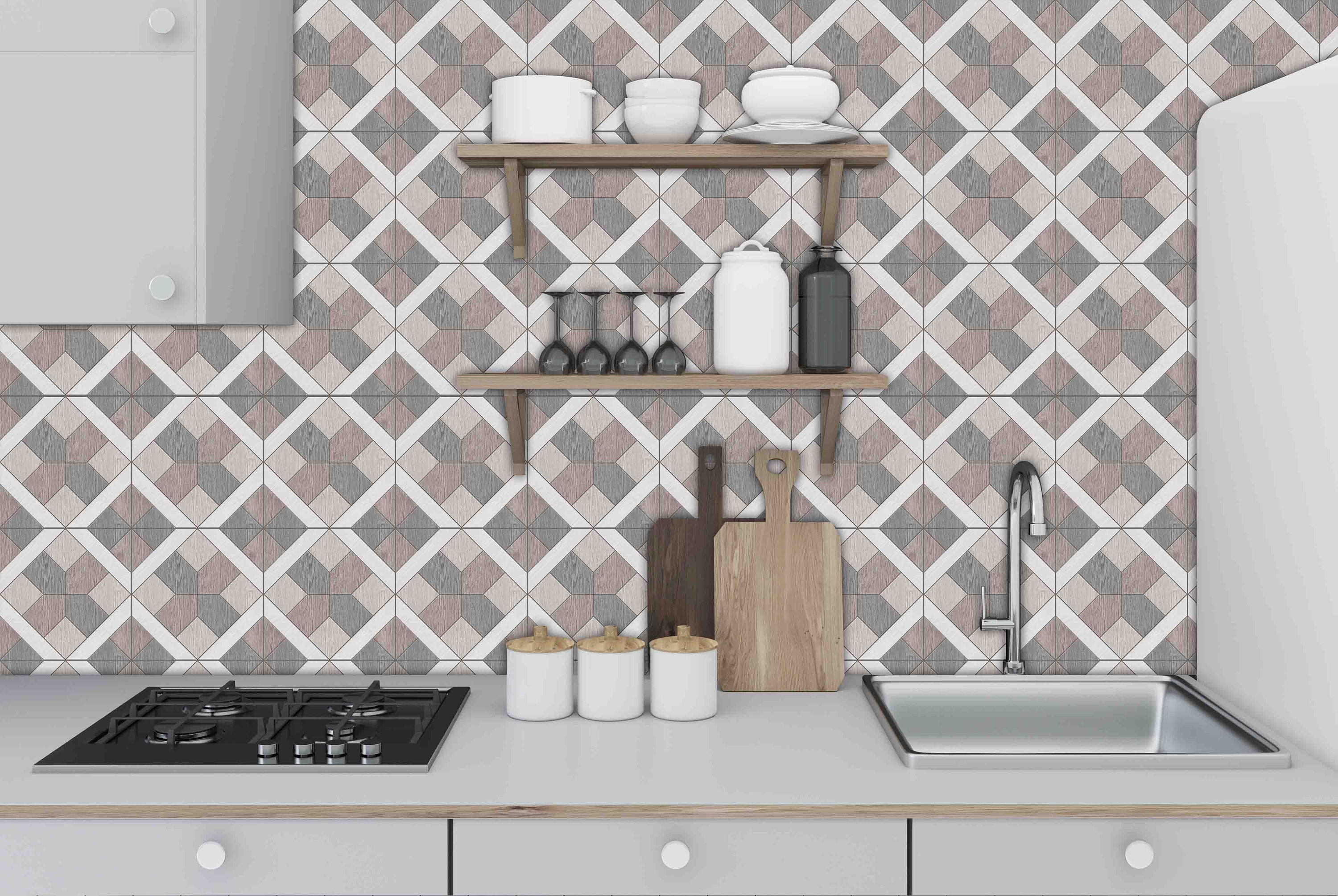 Luxury Ceramic Design Tile Sticker-decal for Kitchen, Bathroom ...