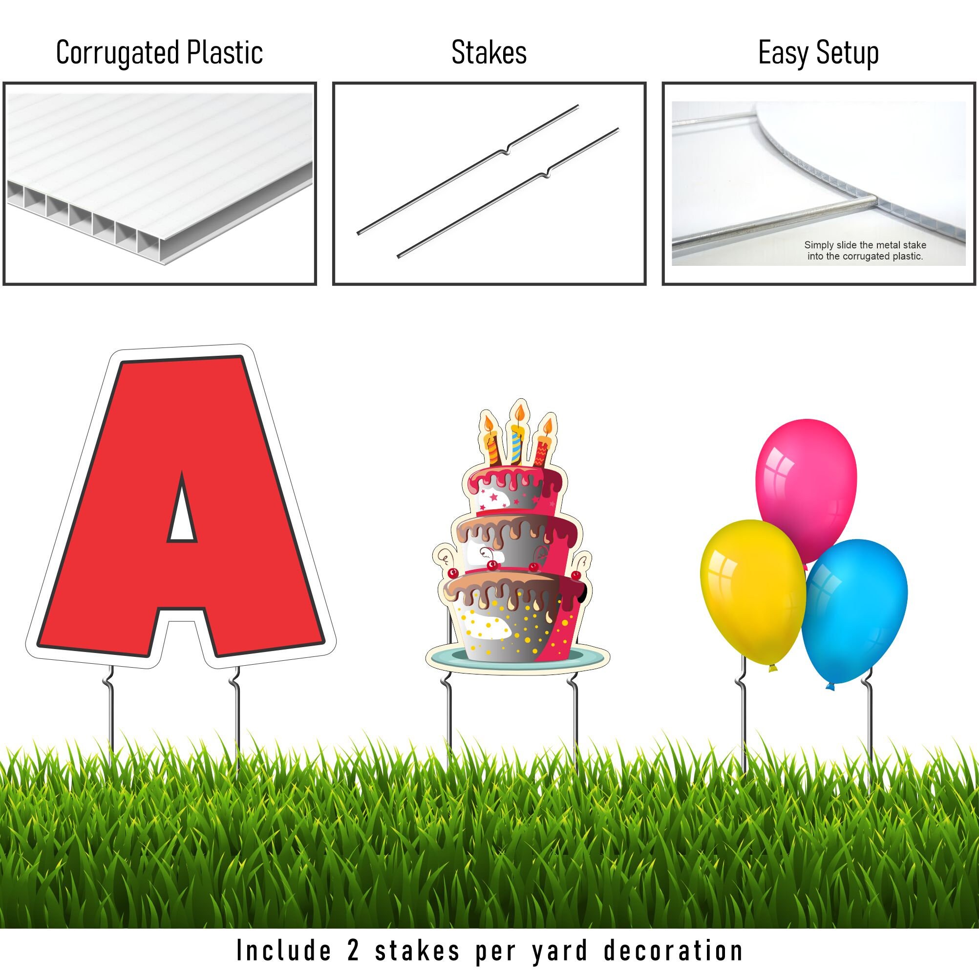 Custom Letter Yard Sign-build Your Own Sign-lawn Letter Sign-birthday ...