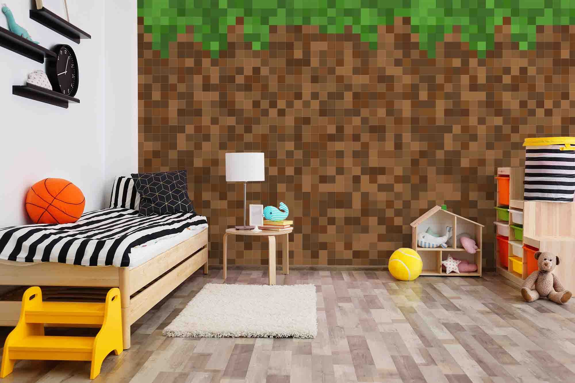 Custom Size Wallpaper Minecraft Texture Wallpaper Peel and Stick Wall ...