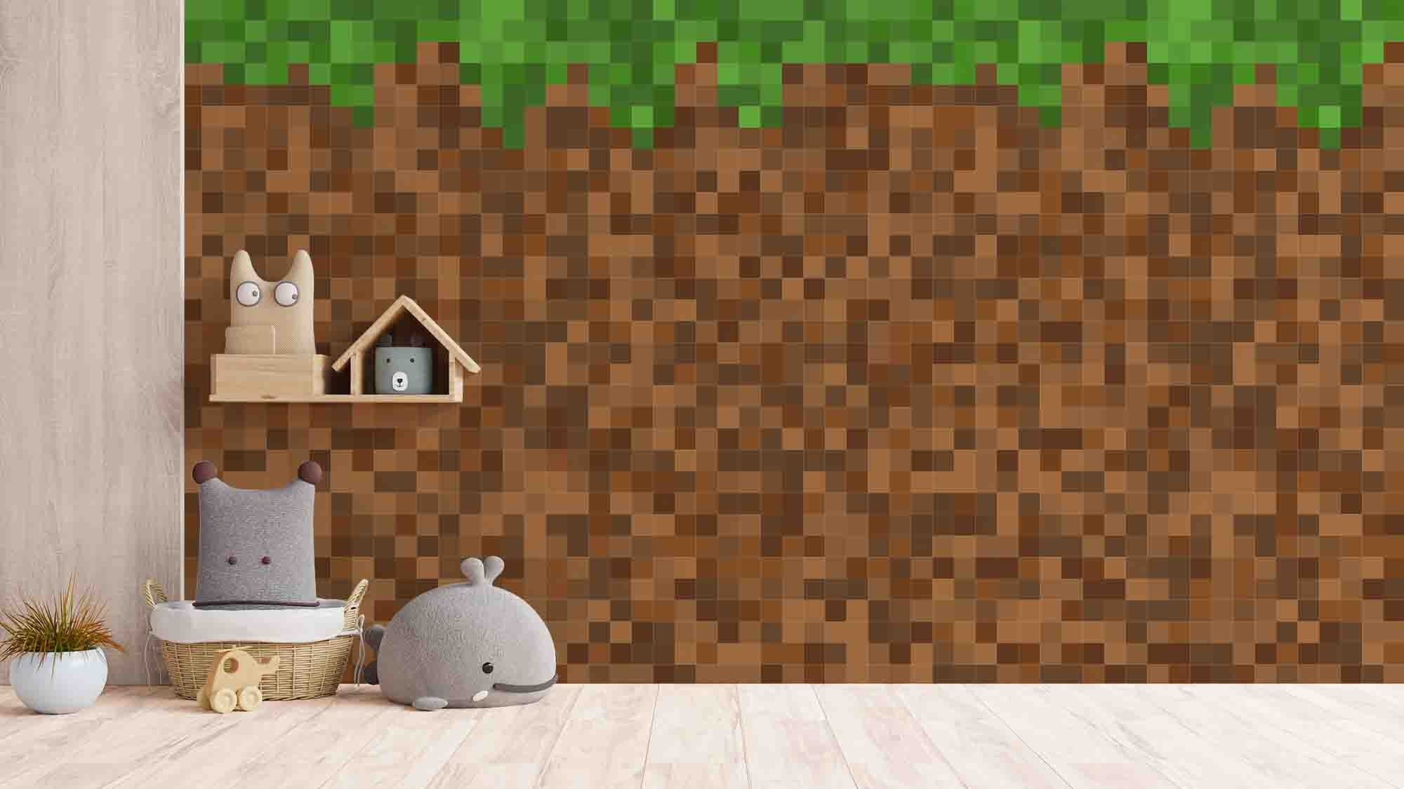 Custom Size Wallpaper Minecraft Texture Wallpaper Peel and Stick Wall ...