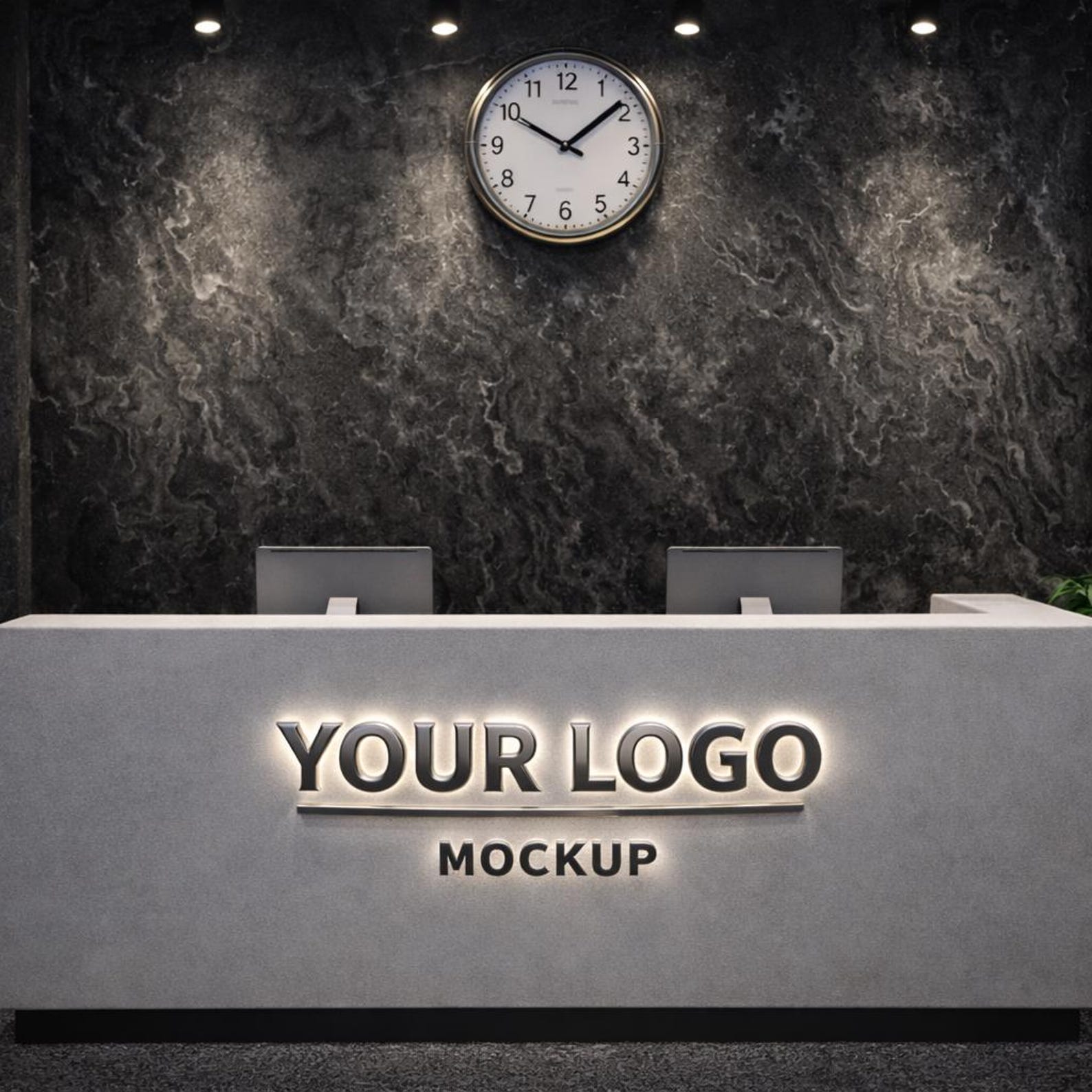 Custom Reception Logo Sign | 3D LED Channel Letters With Halo Backlight ...
