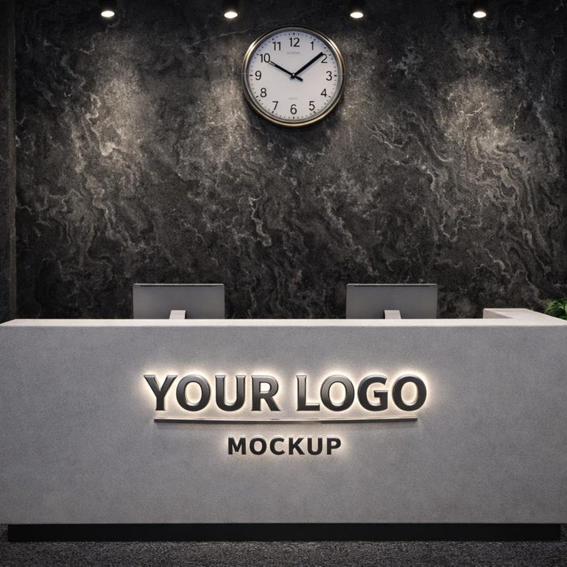 Custom Reception Logo Sign | 3D LED Channel Letters With Halo Backlight ...