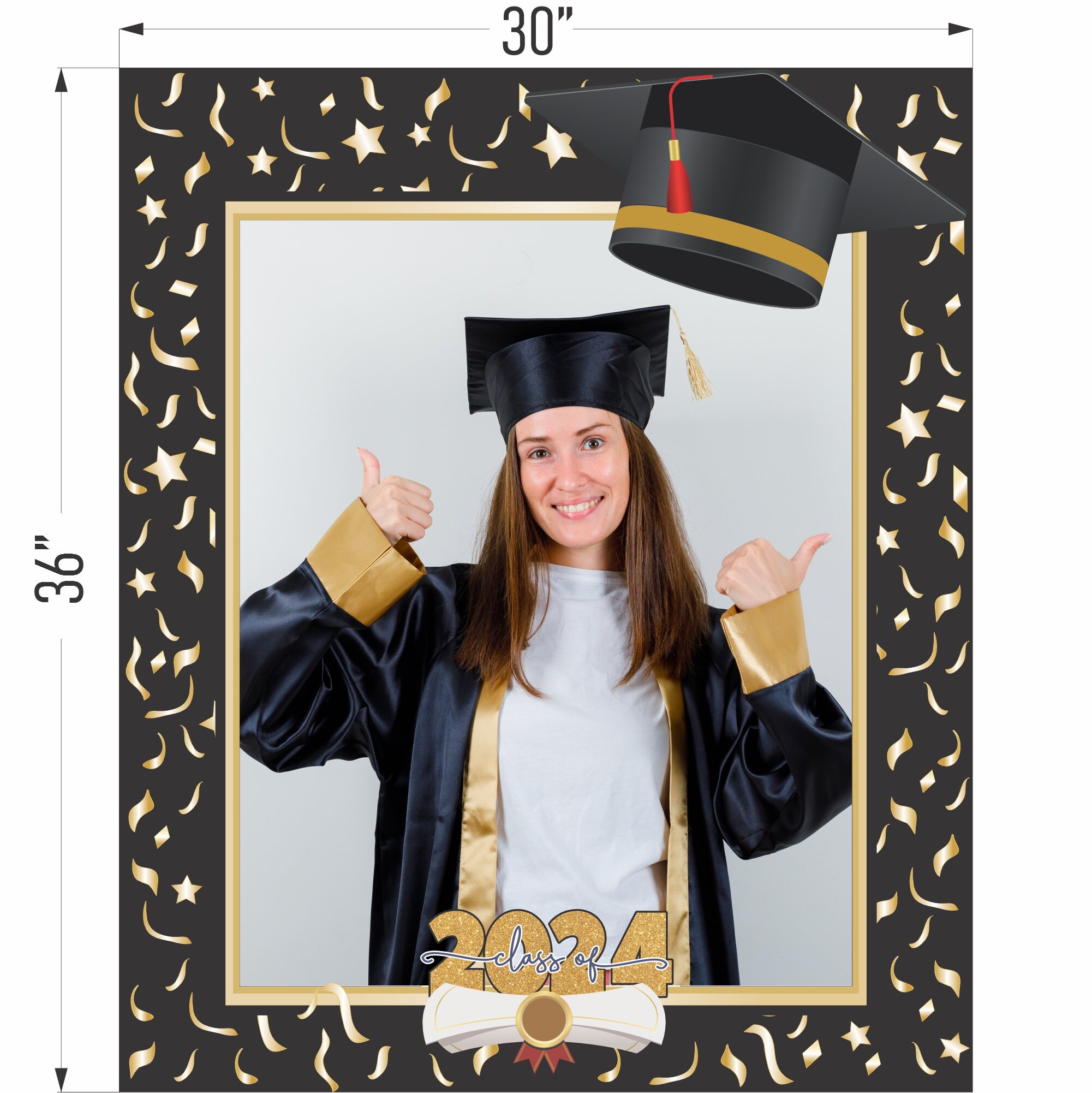 Graduation Custom Photo Frame Personalized Selfie Frame for High School ...