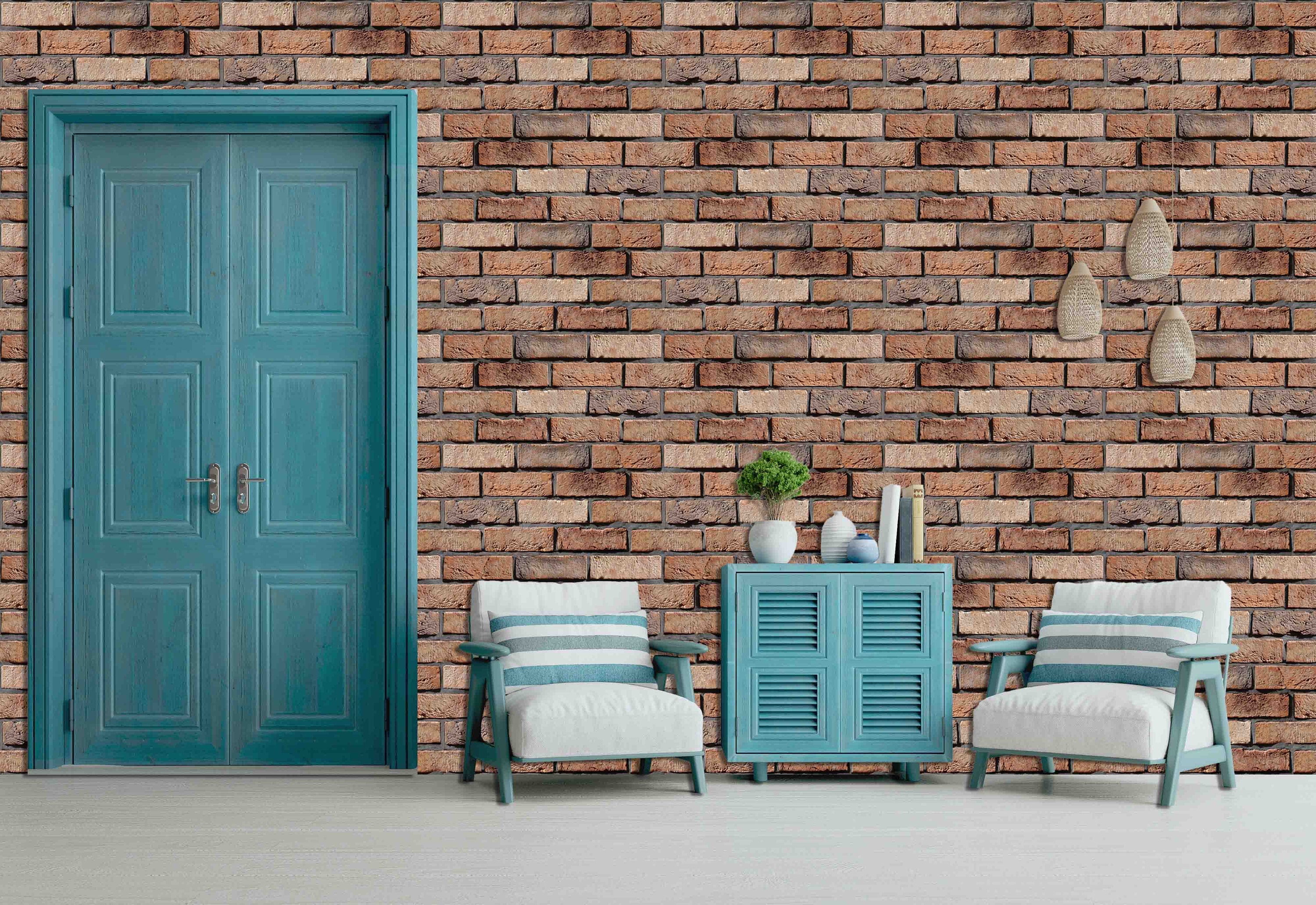 Custom Size Wallpaper Brick Wallpaper Peel and Stick Wall Decal Self ...