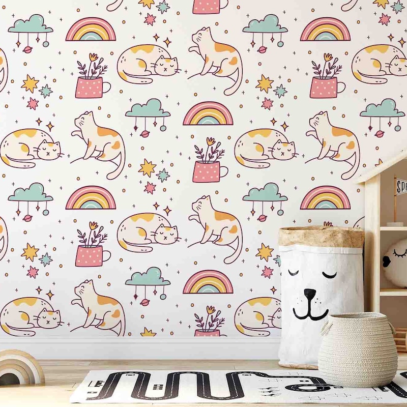 Patterned Wallpaper - Etsy