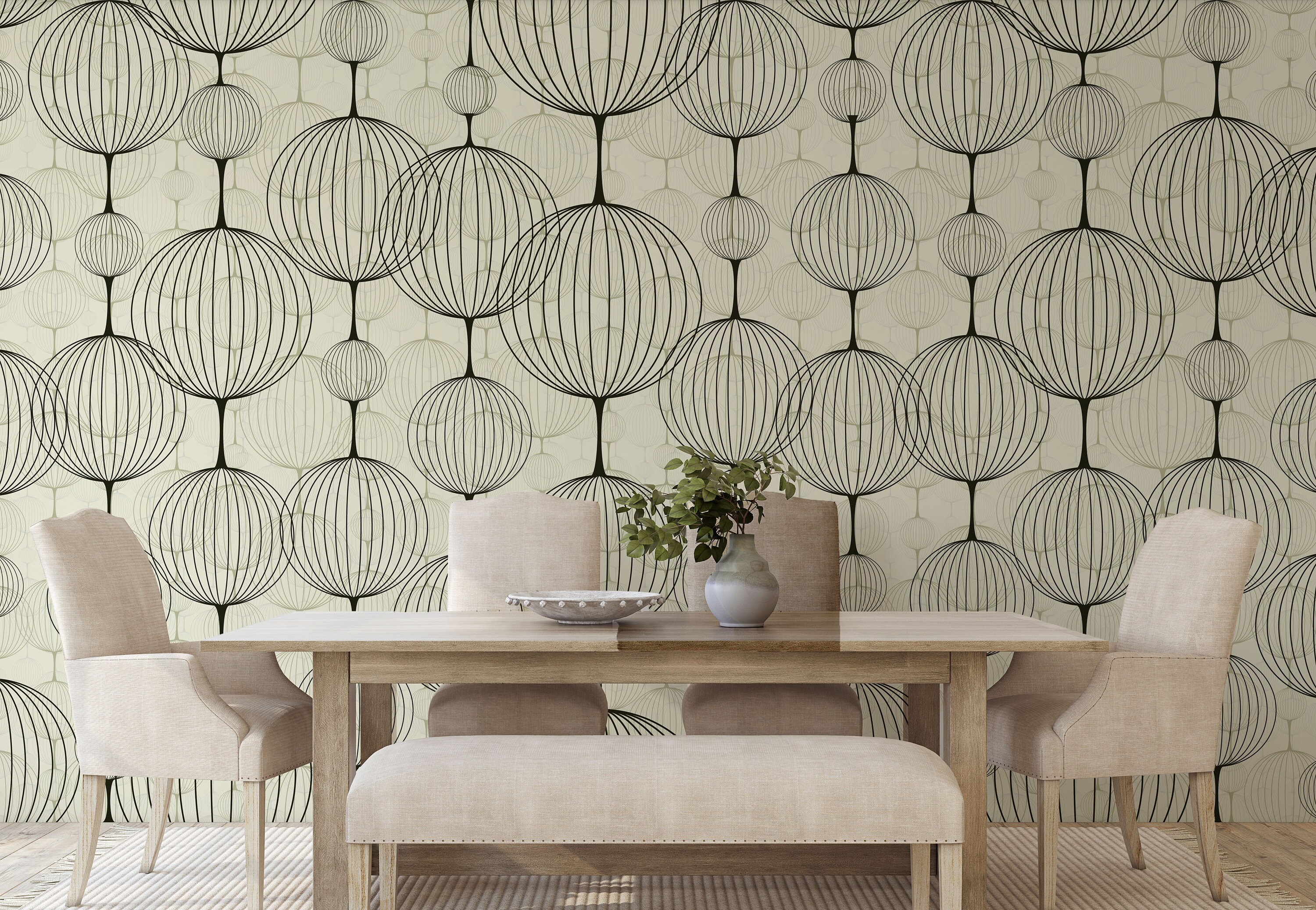 Custom Size Wallpaper Abstract Seamless Pattern Wallpaper Wall Mural ...