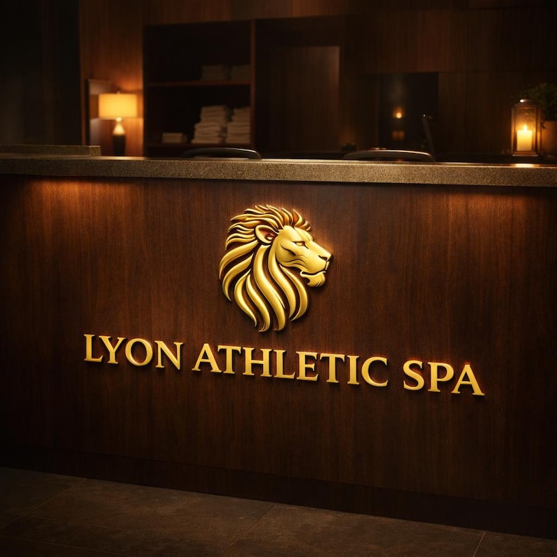 Custom Reception Logo Sign | 3D LED Channel Letters With Halo Backlight ...