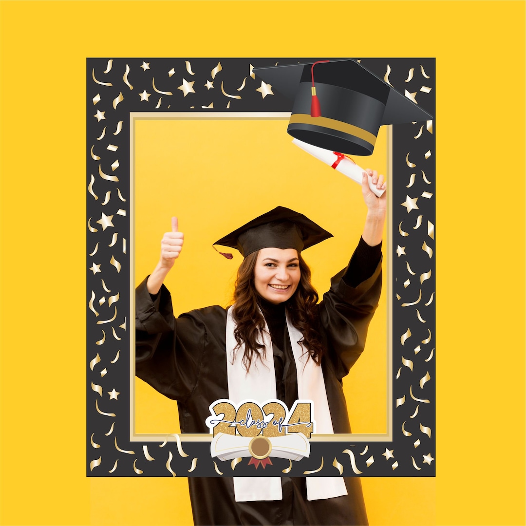 Graduation Custom Photo Frame - Personalized Selfie Frame for High ...