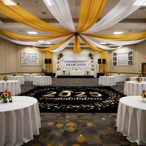 Personalized Removable Vinyl Graduation Floor Graphics | Custom ...