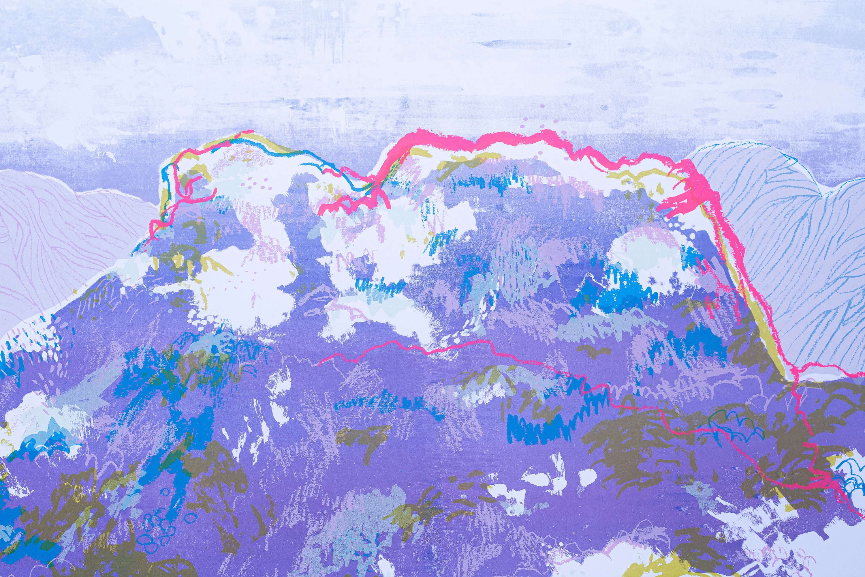 Mountain - Screen Print 50x65cm - Etsy