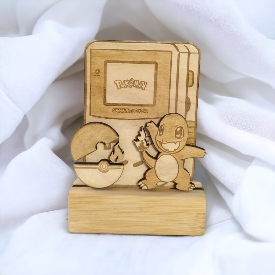 Wooden Charmander Gameboy Statuette Housewarming Gift Geek Choose Any ...