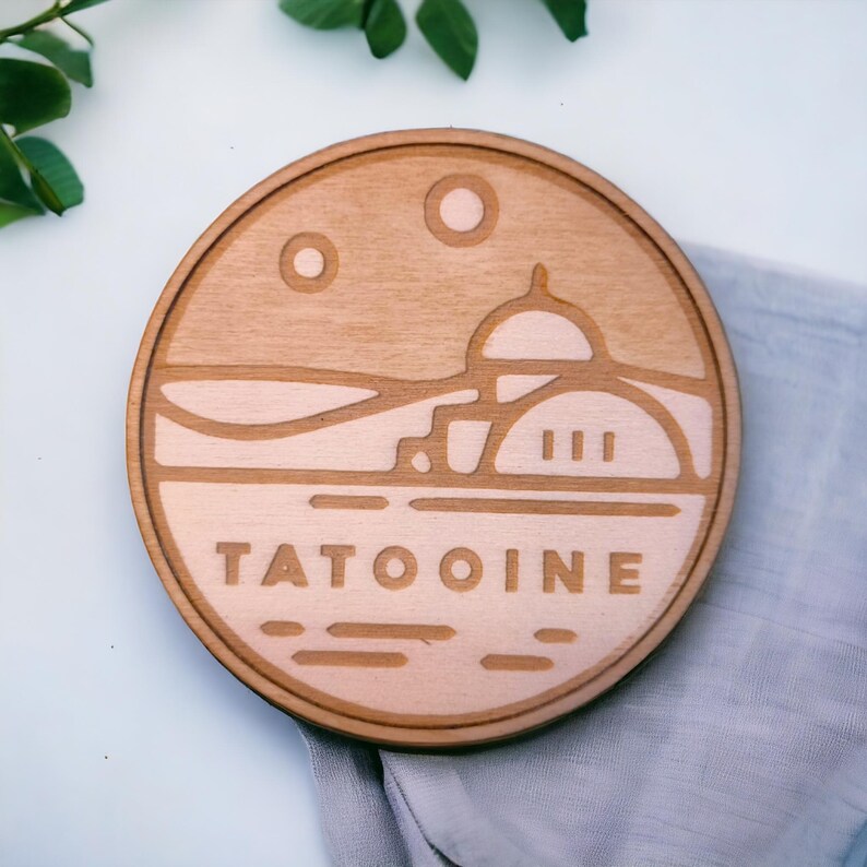 Set of Star Wars Planets Wooden Coasters - Free Customization - Home ...