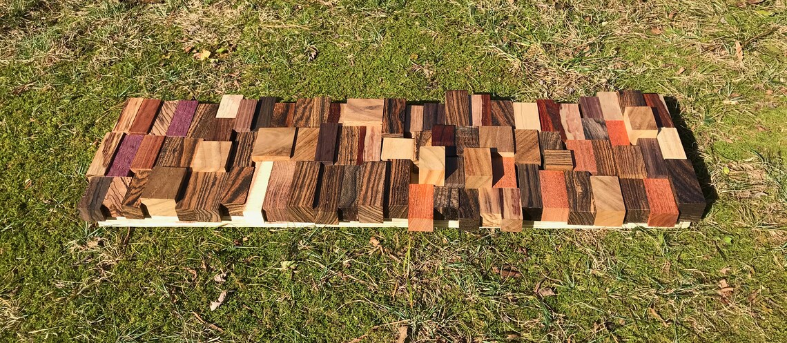 Exotic Wood Wall Art Décor Wall Art Sculptural A 3D Mosaic - Etsy