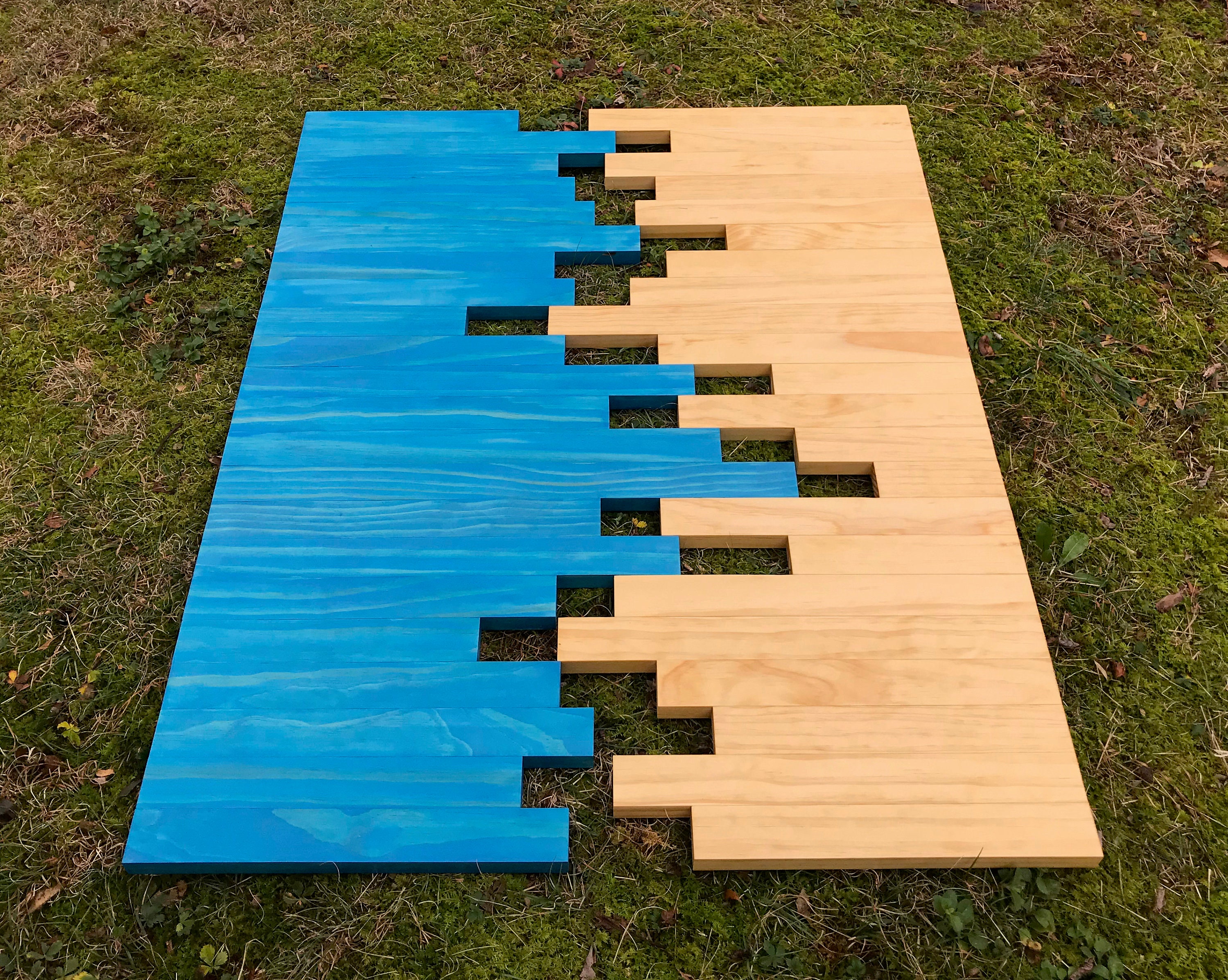 Modern Wood Wall Art, 3D Wood Sculpture Décor - Etsy